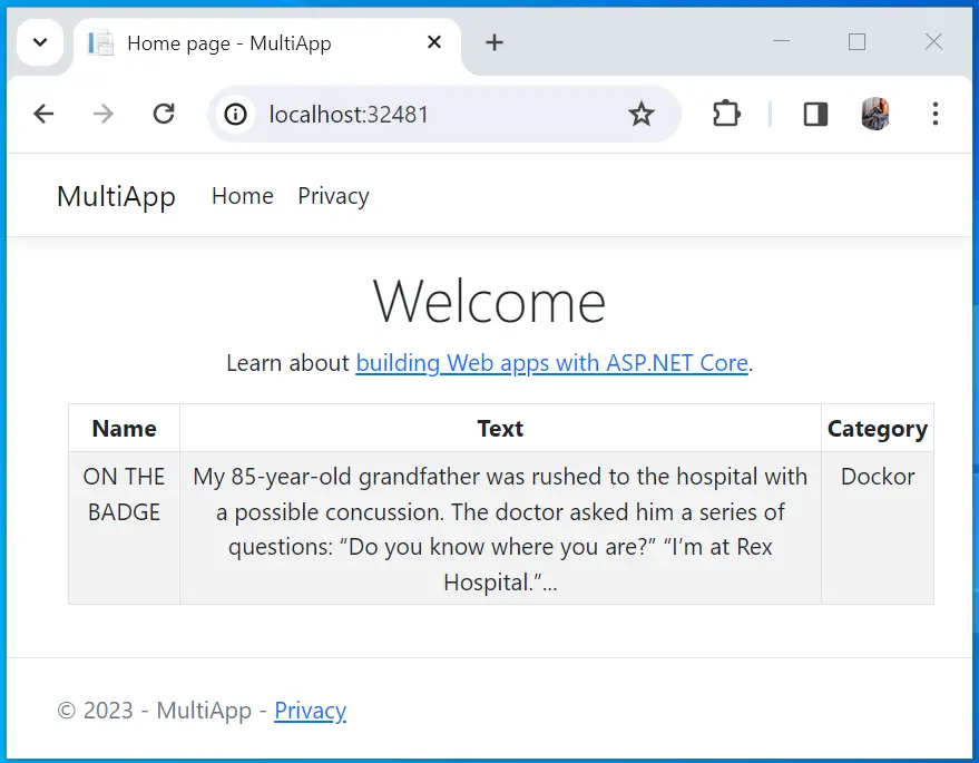 Kubernetes Host Multi Container Aspnet Core App To Single Pod