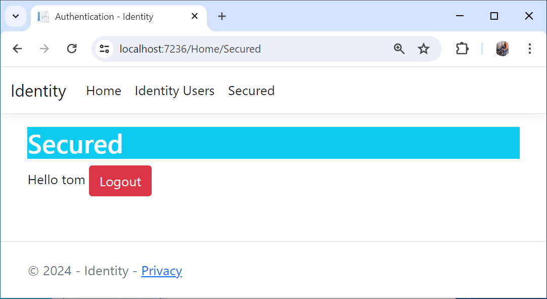How to do Authentication of Users in ASP.NET Core Identity